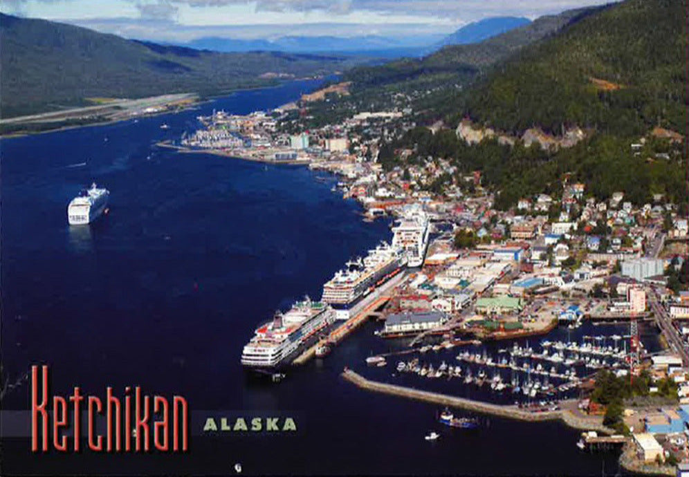 Ketchikan Aerial Postcard – Fish Creek Company