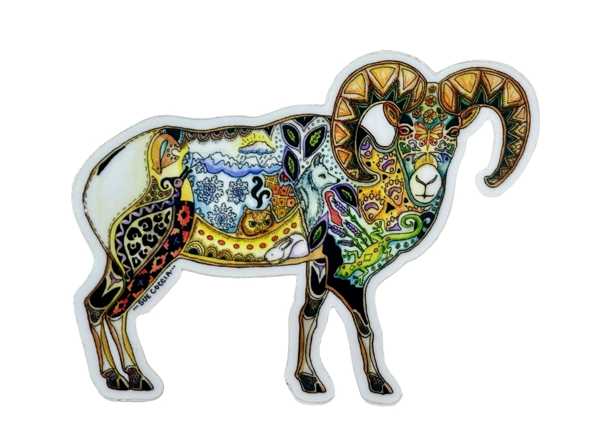 Big Horn Sheep Sticker – Fish Creek Company
