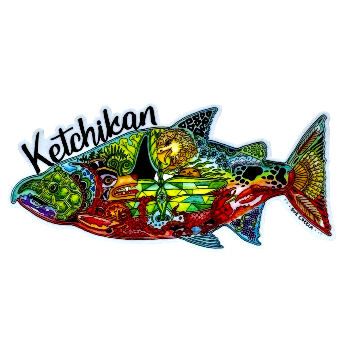 Ketchikan Salmon Sticker – Fish Creek Company