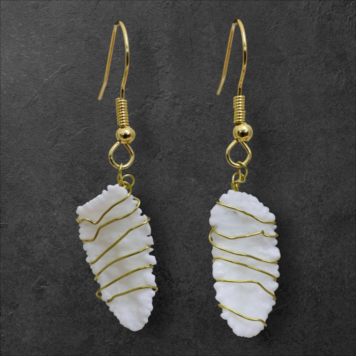 Cod Otolith Wrap Earrings – Fish Creek Company