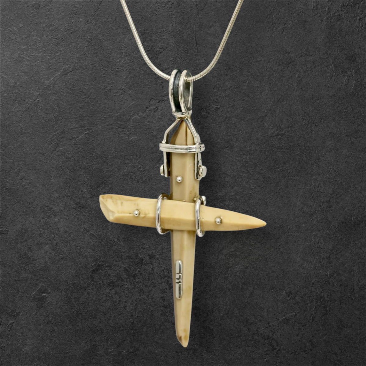 Ivory Cross Pendant – Fish Creek Company