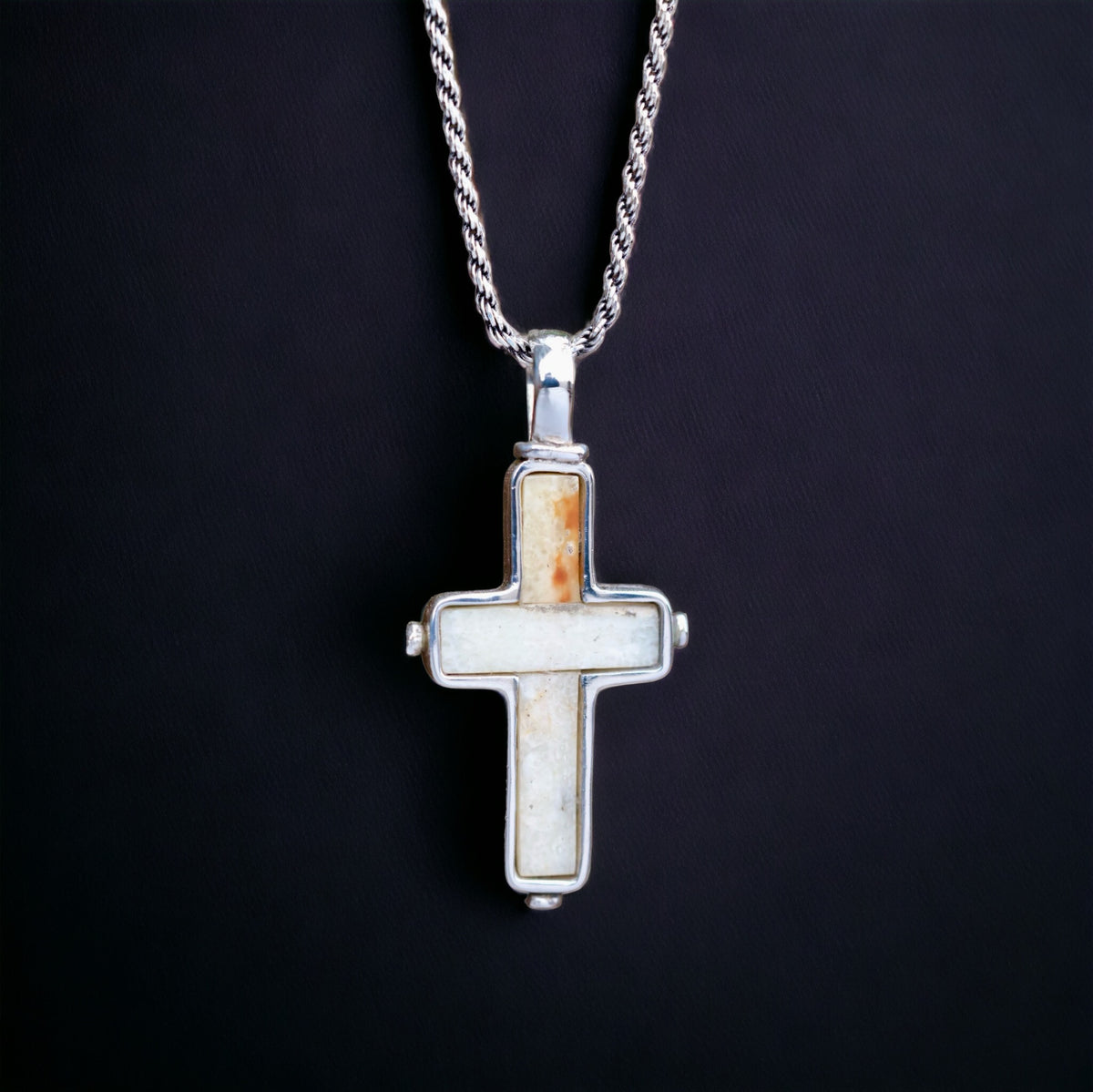 Ivory Cross Pendant – Fish Creek Company