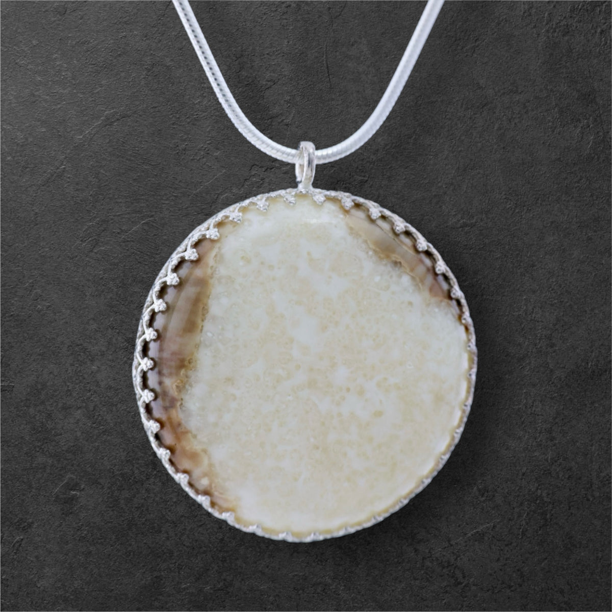 Ivory Round Pendant – Fish Creek Company