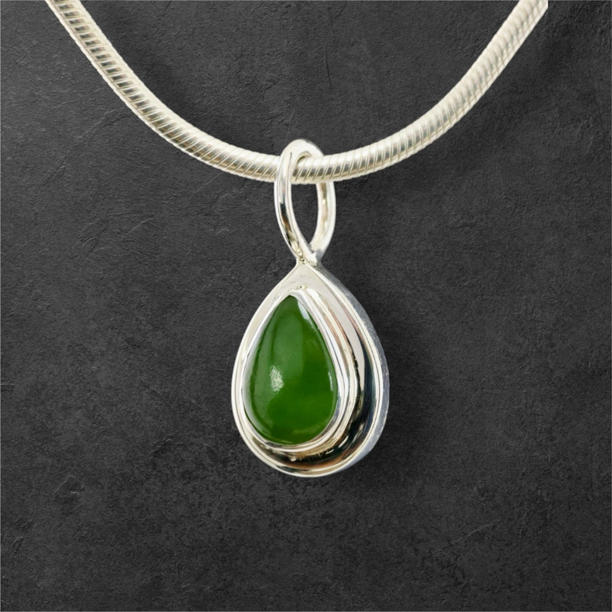 Jade Pear Pendant – Fish Creek Company