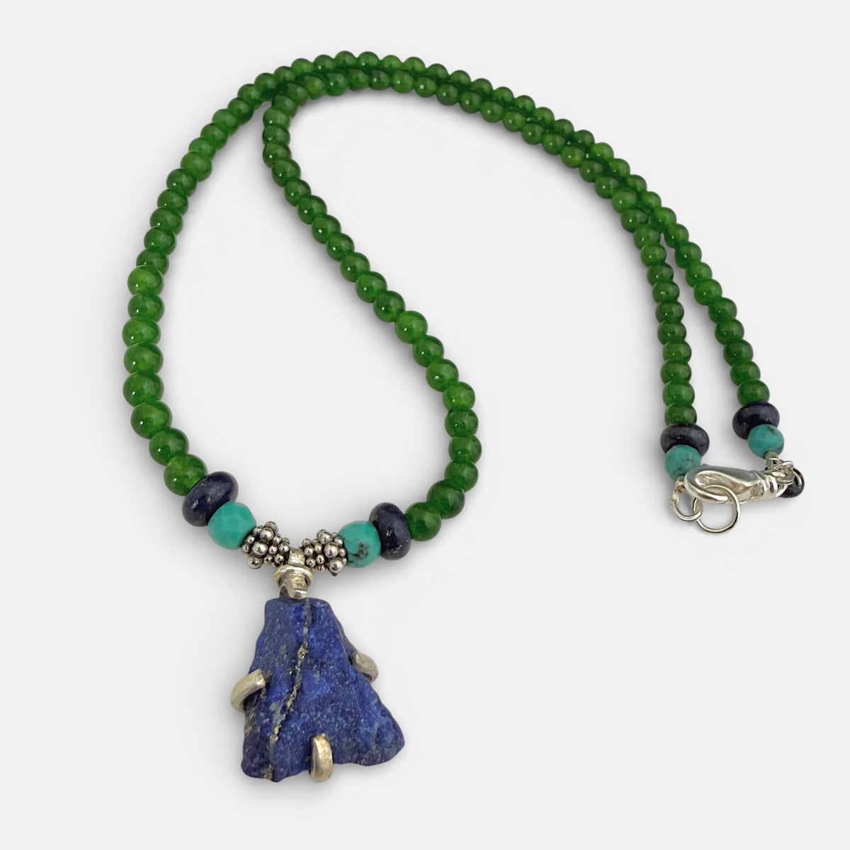 Lapis & Jade Necklace – Fish Creek Company