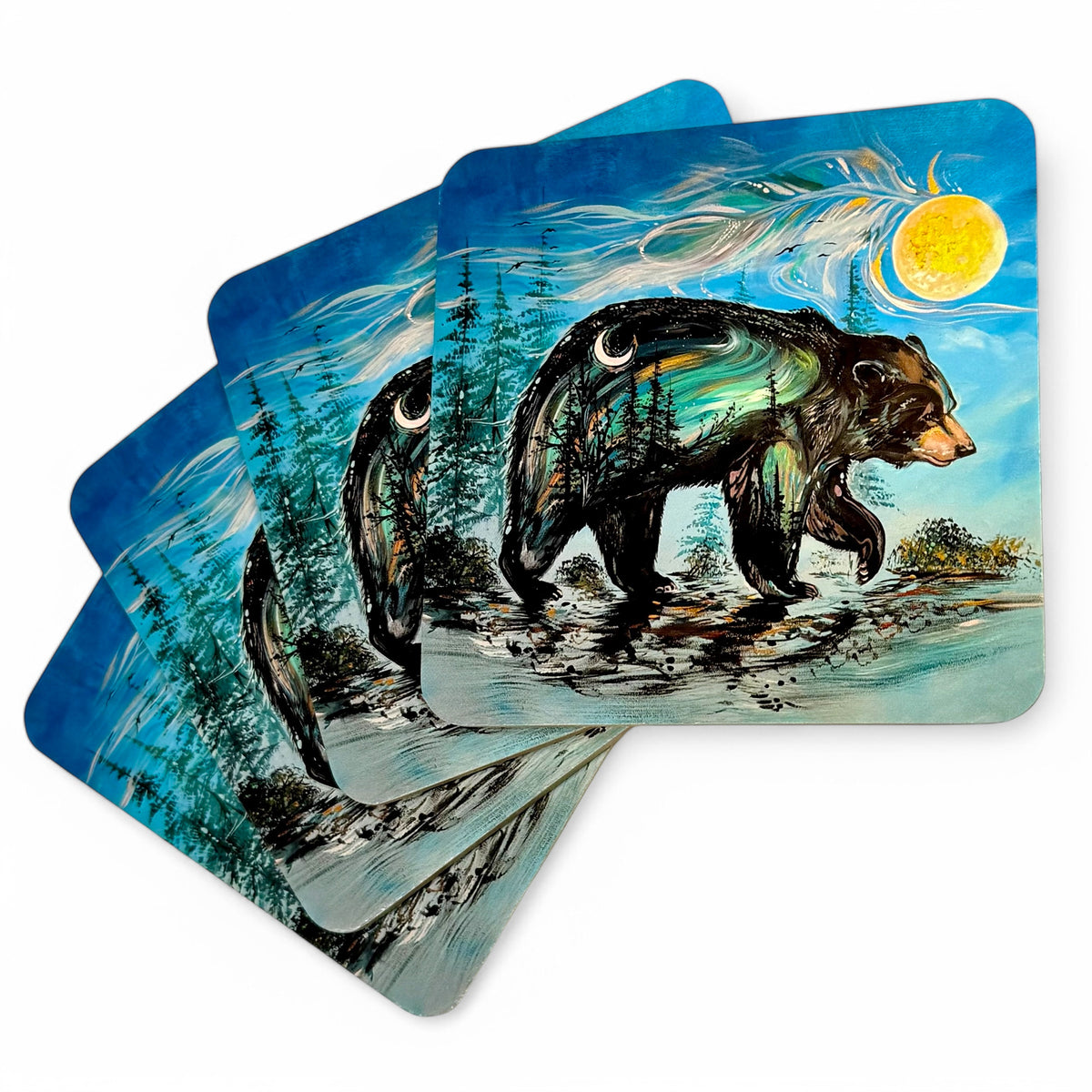 Bears Journey Coaster Set – Fish Creek Company