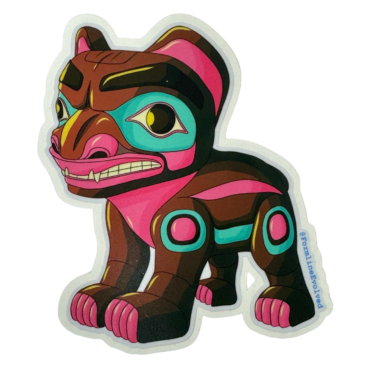 Tlingit Bear Sticker – Fish Creek Company