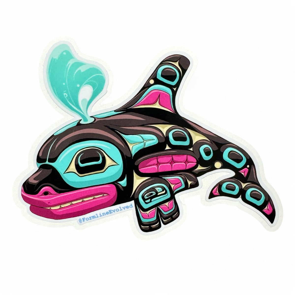 Orca Totem Sticker – Fish Creek Company