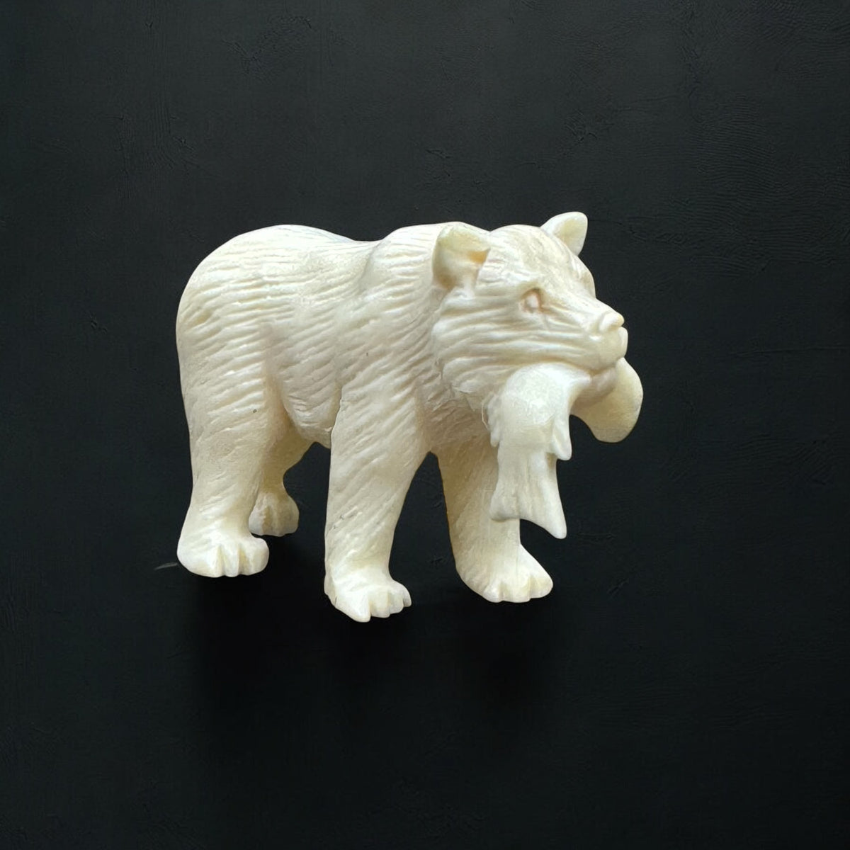 Mini Ivory Bear Carving – Fish Creek Company