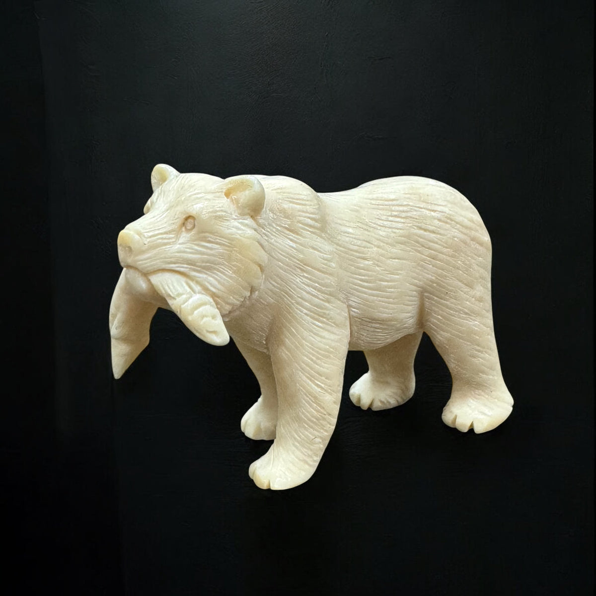 Mini Ivory Bear Carving – Fish Creek Company