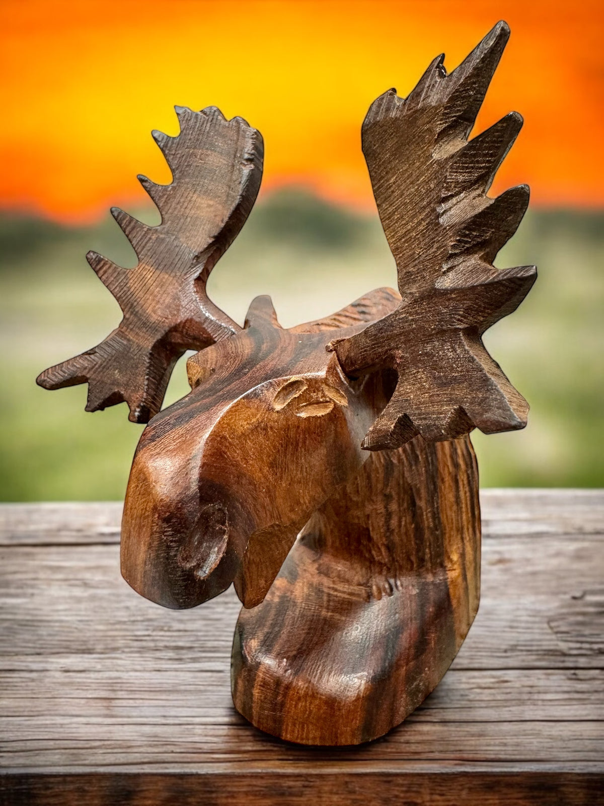 Moose Head Wood Carving – Fish Creek Company