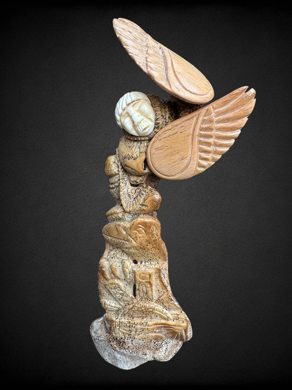Raven Story Totem Carving – Fish Creek Company