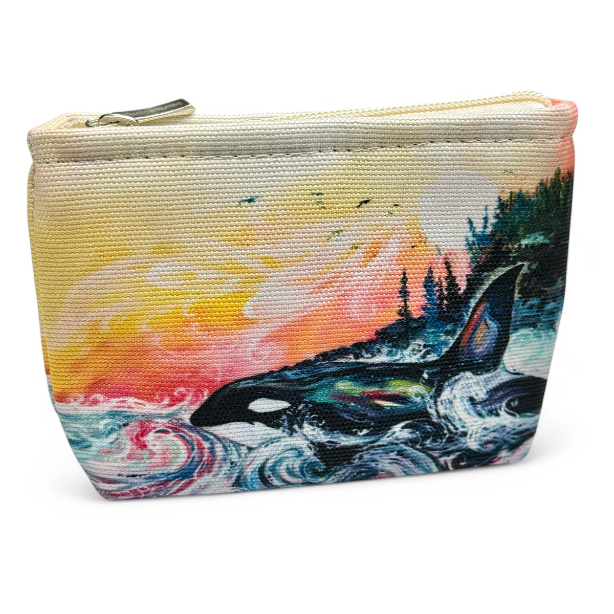 Killerwhale Sunset Coin Purse – Fish Creek Company