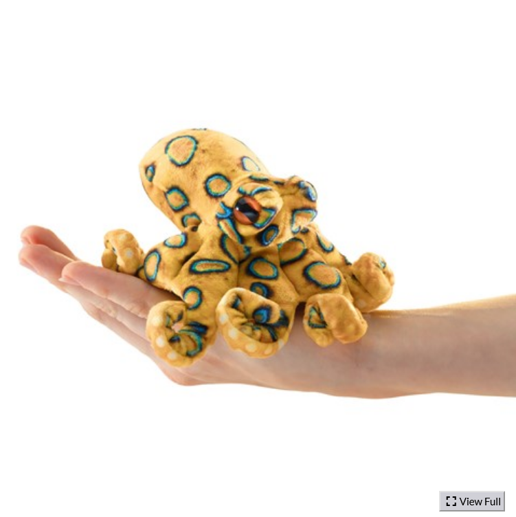 Mini Blue Ringed Octopus Puppet – Fish Creek Company