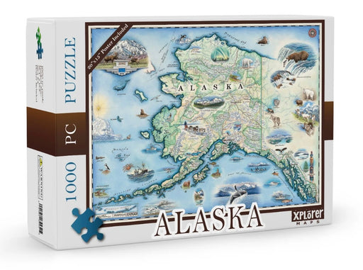 Alaska State Map Jigsaw Puzzle – Fish Creek Company
