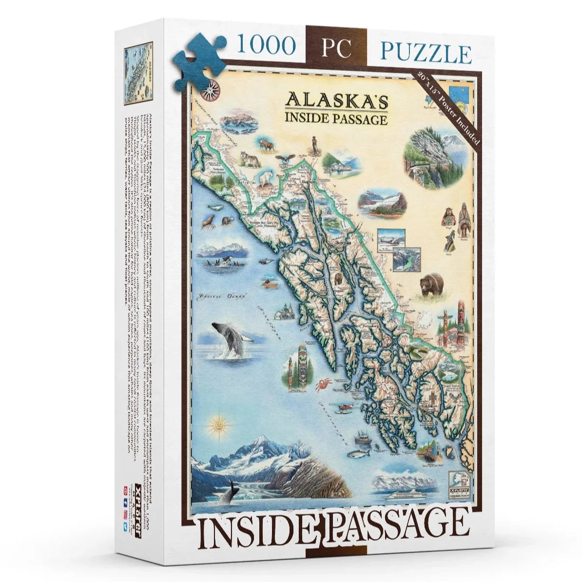 Inside Passage Map Jigsaw Puzzle – Fish Creek Company