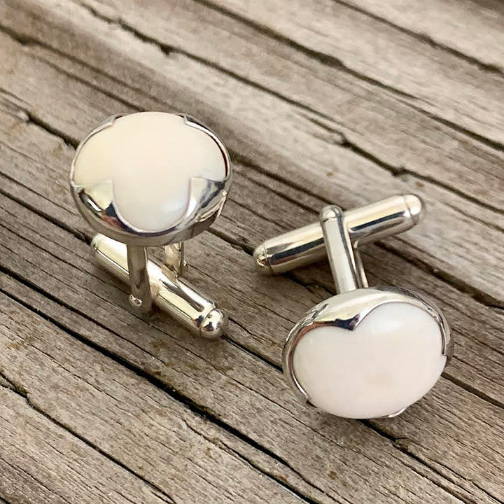 Ivory Round Cuff Links – Fish Creek Company