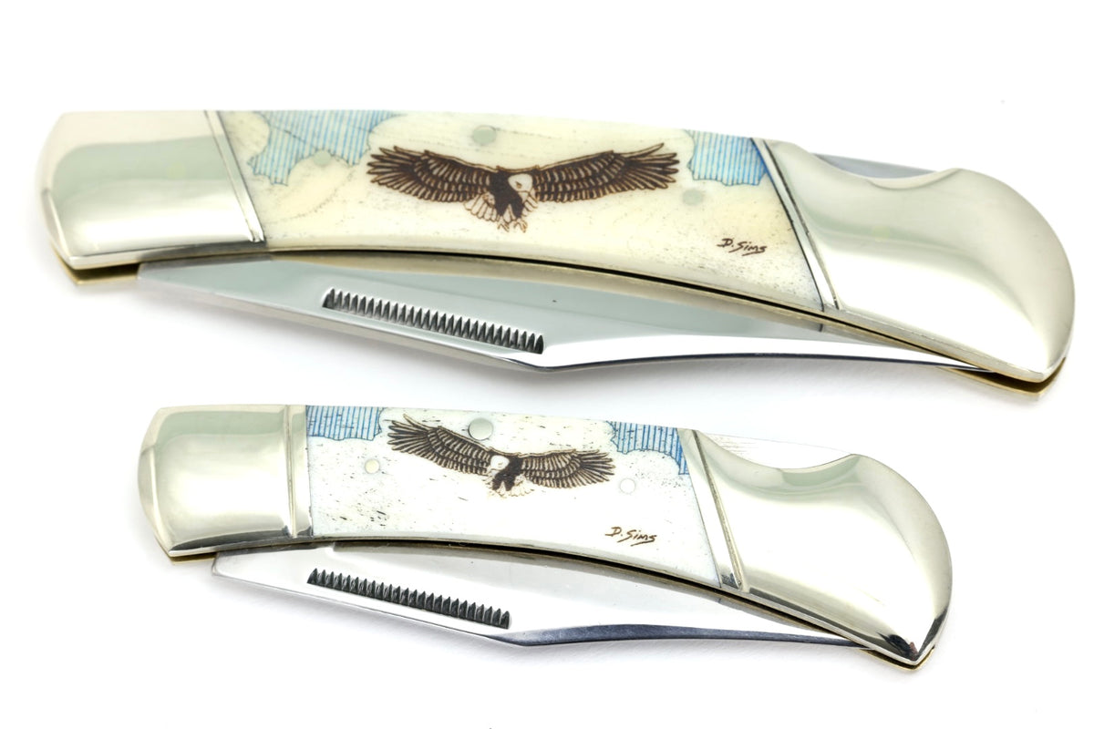 Color Scrimshaw - Eagle Spreadwing – Fish Creek Company