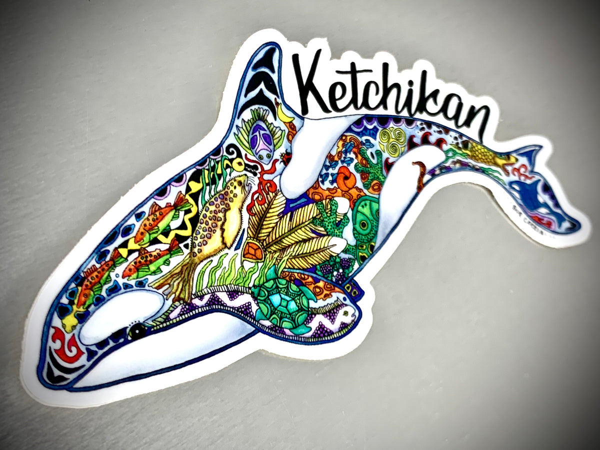 Ketchikan Orca Sticker – Fish Creek Company