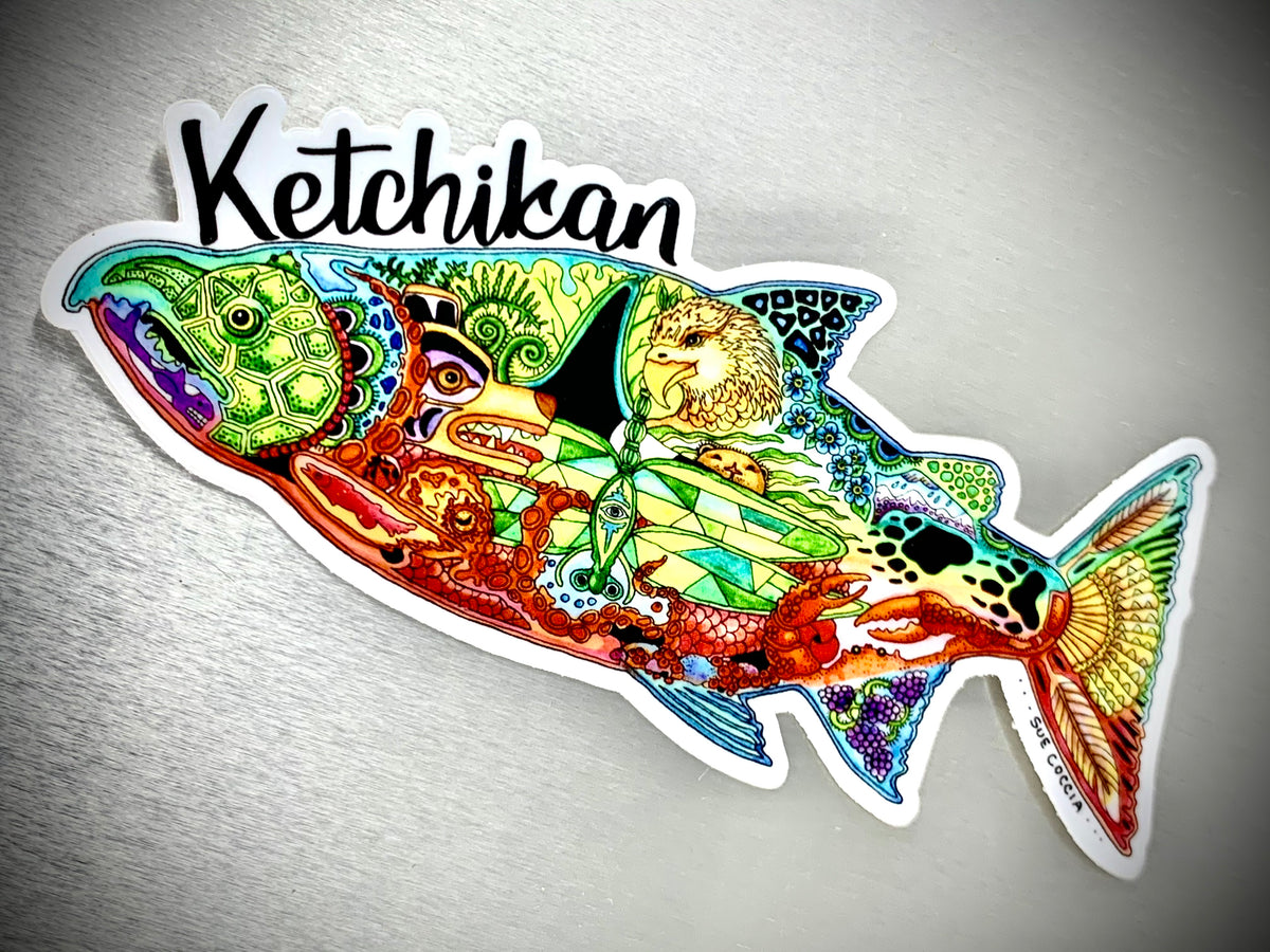 Ketchikan Salmon Sticker – Fish Creek Company