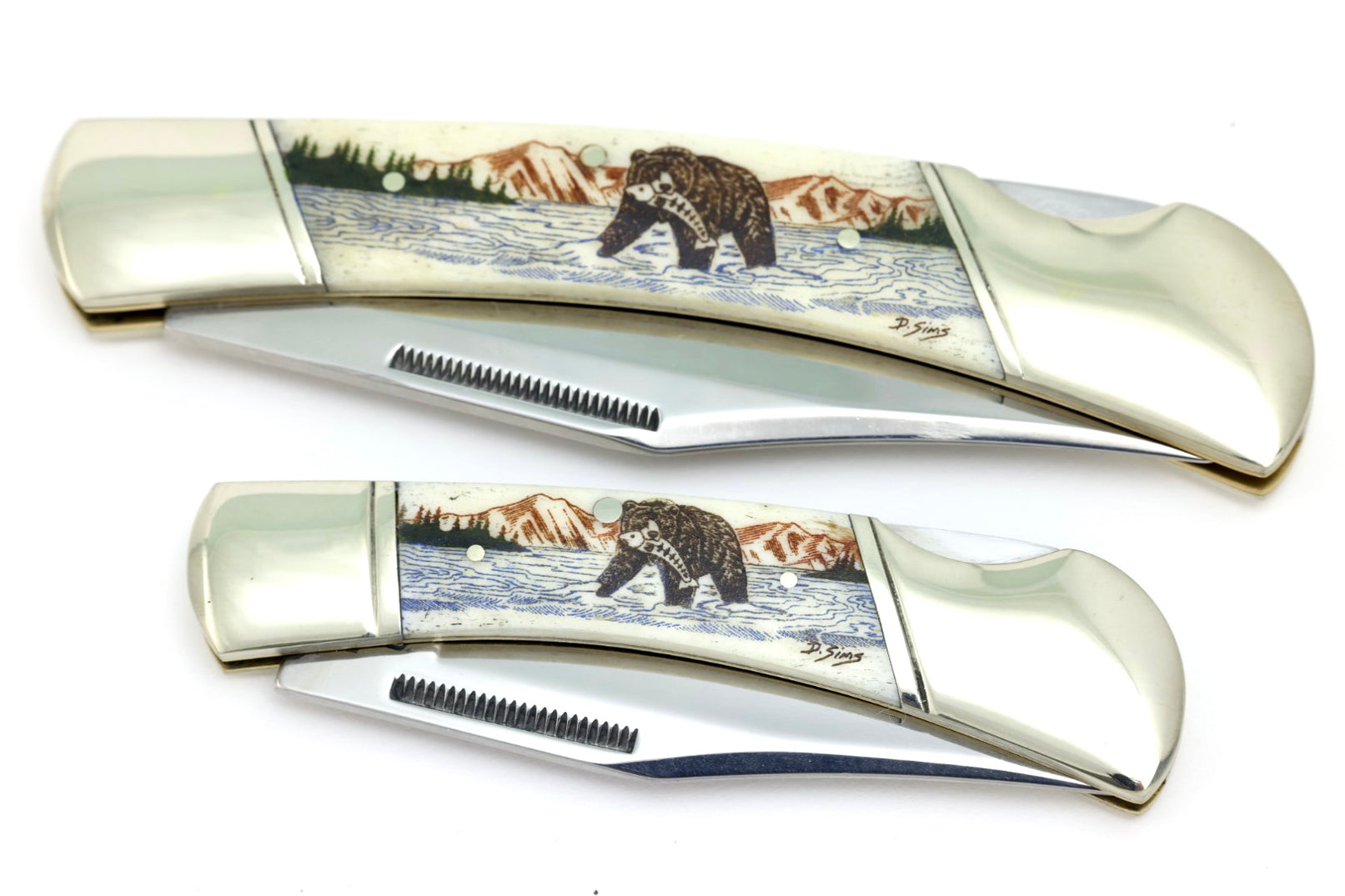 Color Scrimshaw - Bear & Salmon – Fish Creek Company
