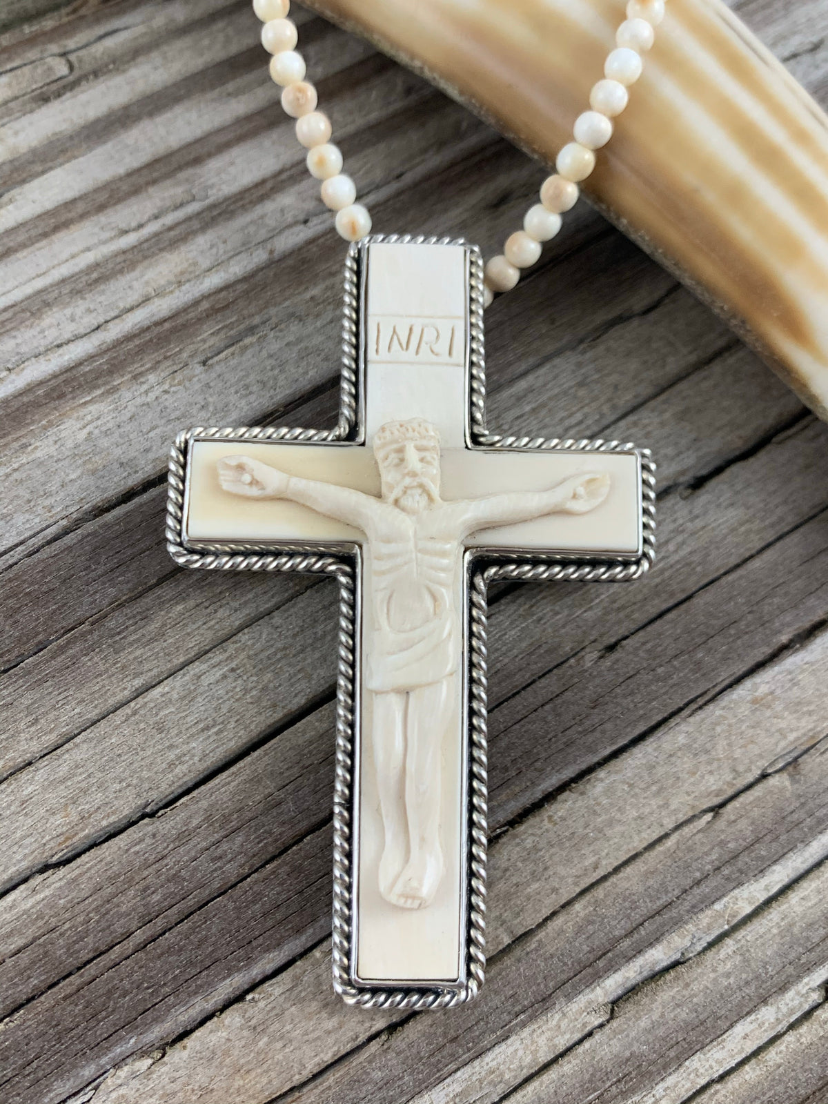Mammoth Ivory Cross Pin/Pendant – Fish Creek Company