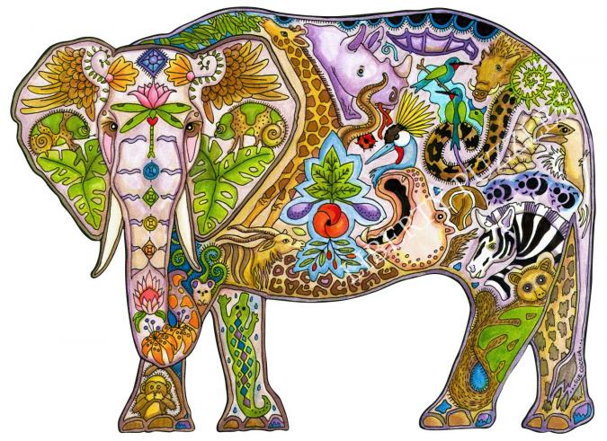 Elephant Jigsaw Puzzle – Fish Creek Company