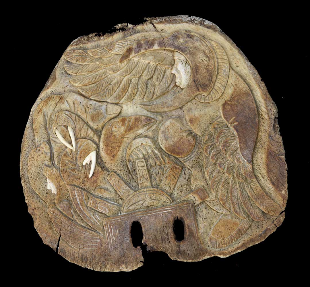 Whale Bone Carving - Raven Steals the Sun – Fish Creek Company